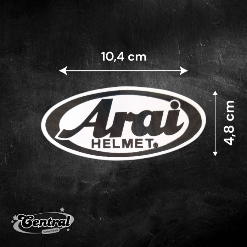 Jual Stiker Logo ARAI HELMET / Sticker ARAI / Stiker Helm / Stiker ARAI ...