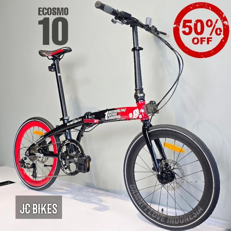 Jual Sepeda Lipat Element Ecosmo 10 Speed 20" Alloy Sumpah Pemuda ...