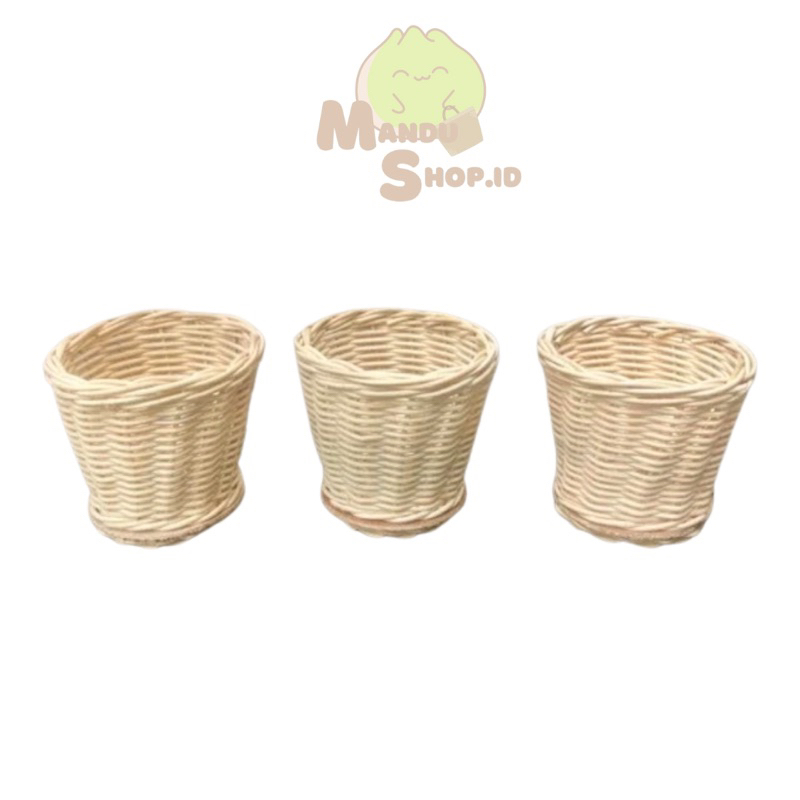 Jual Keranjang rotan, Anyaman rotan, Cover Pot Rotan, Wadah Tumbuhan ...