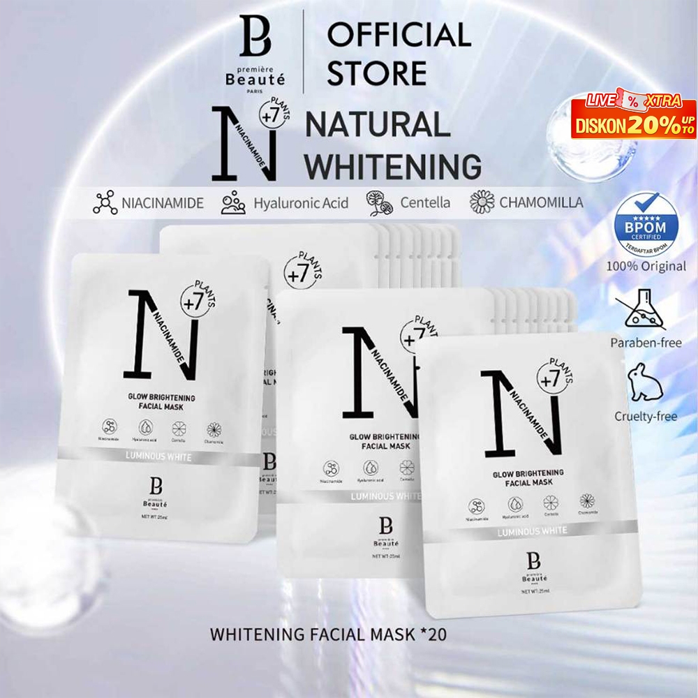 Jual PREMIERE BEAUTE [Mask 20pcs]Whitening Essense Face Mask 25ml ...