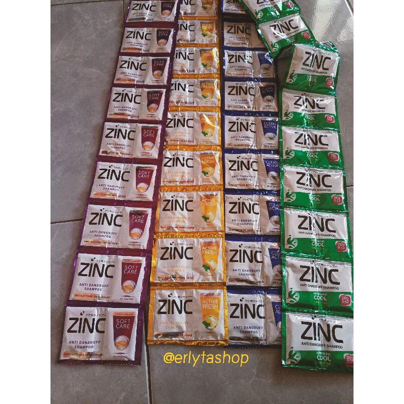Jual Shampo zinc sachet 1 paket (12 pcs)/6 pasang | Shopee Indonesia