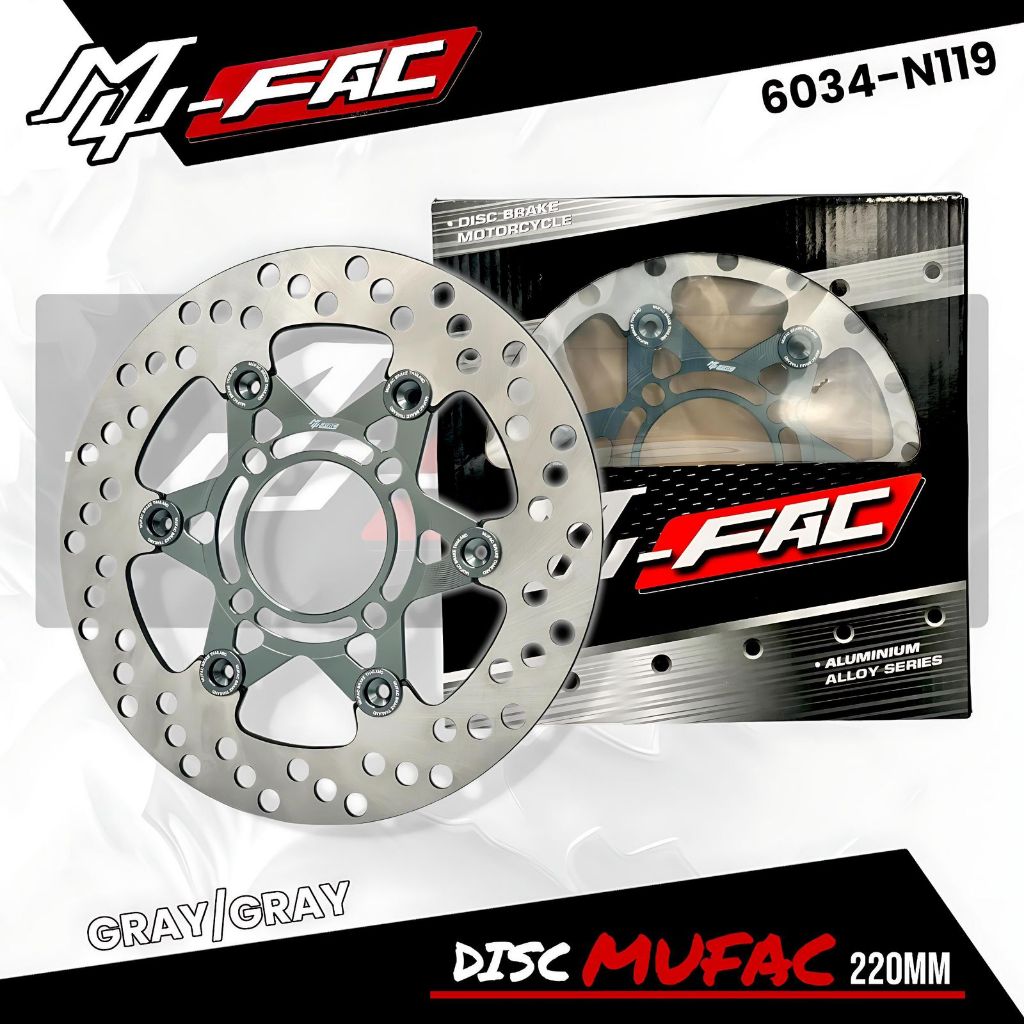 Jual Cakram Depan MUFAC N119 Floating Disc 220mm lubang 4 | Shopee ...