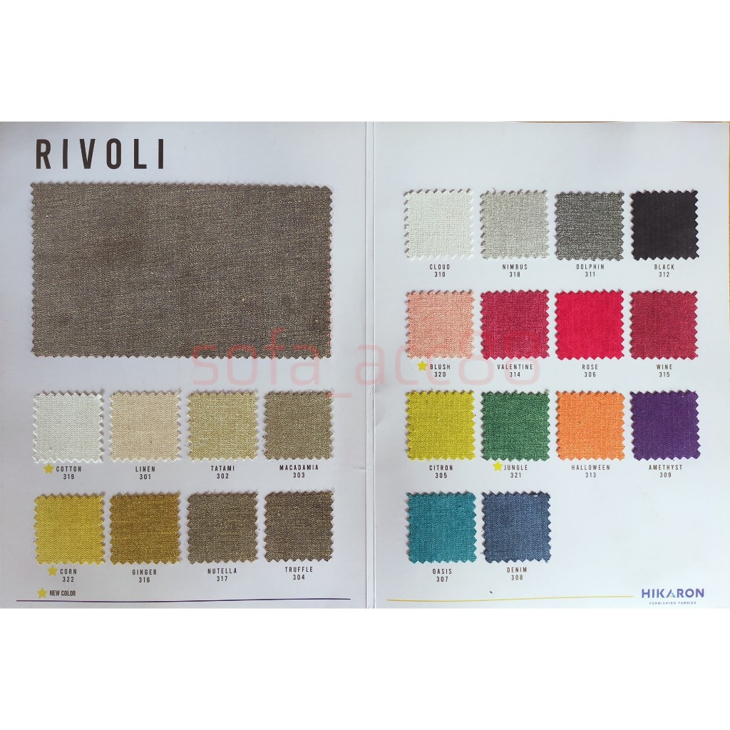 Jual RIVOLI - KAIN INTERIOR HIKARON (Furniture, Sofa, Kursi, Divan ...