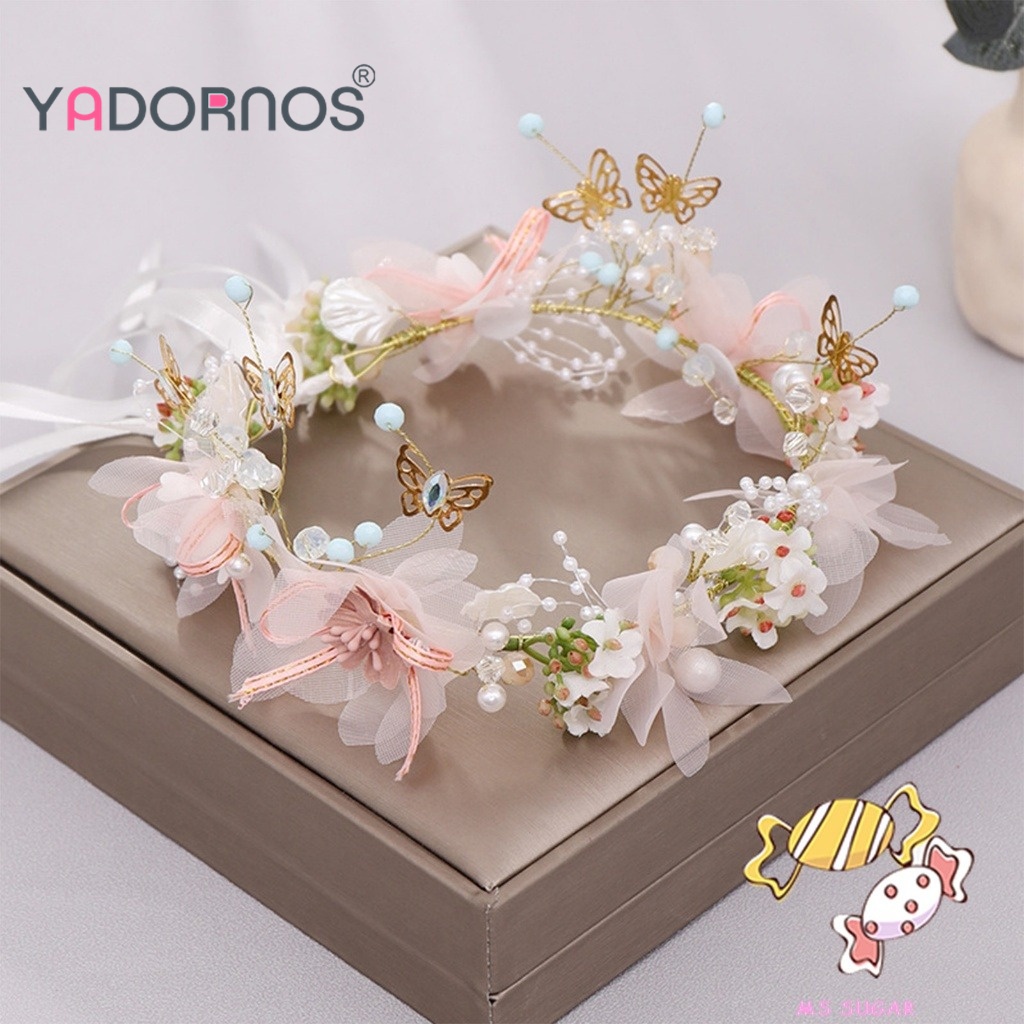 Jual YADORNOS Karangan Bunga Peri Banci - Headpiece Hiasan Hijab ...