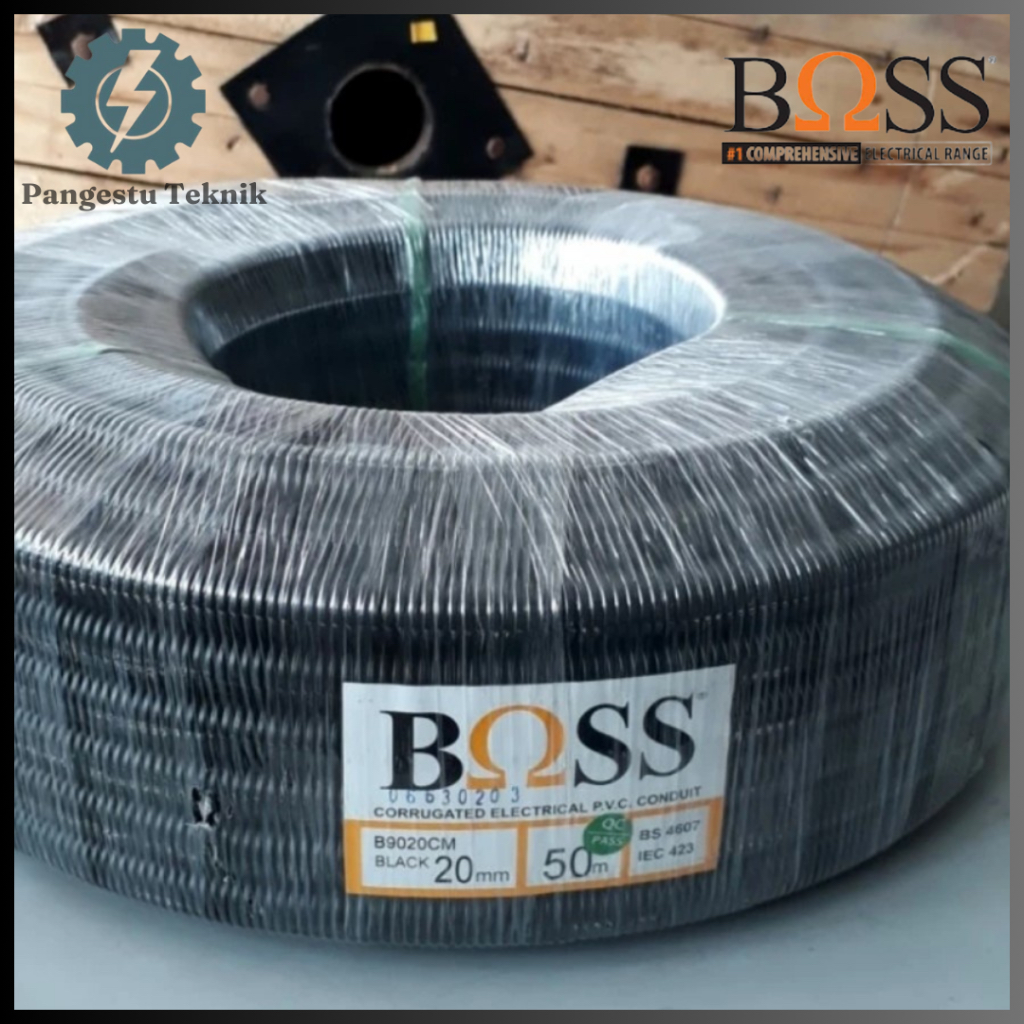 Jual Flexibel Listrik 20mm merk BOSS (1 roll @50 meter) / Selang Pipa ...