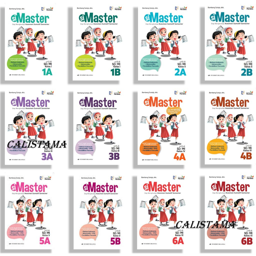 Jual Buku SiMASTER SD Kelas 1 2 3 4 5 6 A B - Kurikulum Merdeka ...