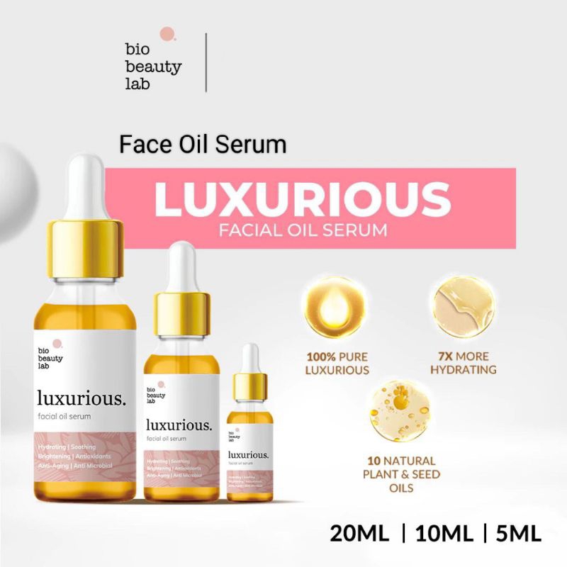 Jual BIO BEAUTY LAB Luxurious Facial Oil Serum 5ml /10ml /20ml - Minyak Wajah - Face Oil Serum ...