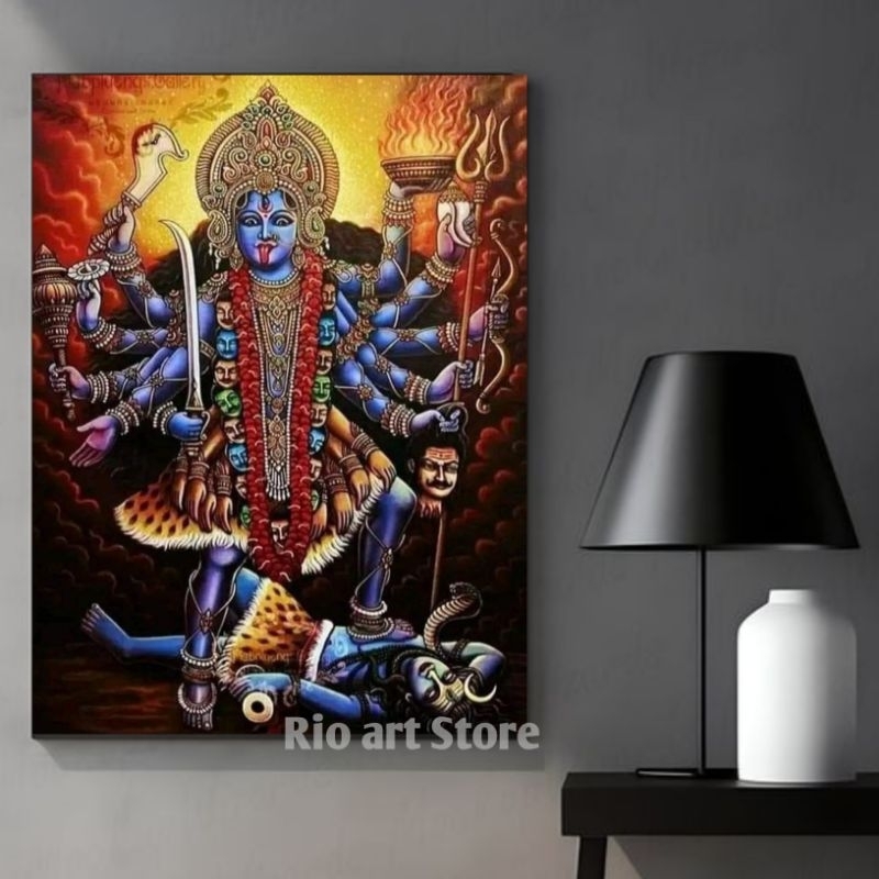 Jual Hiasan dinding poster dewa hindu dewi kali dewi durga untuk ...