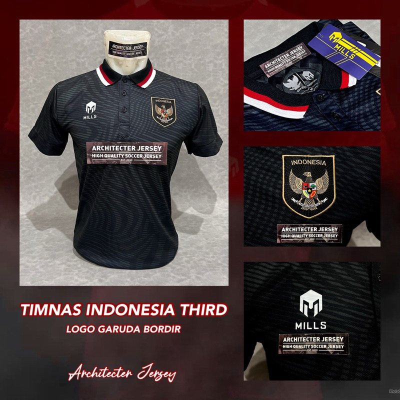 Jual Jersey Baju Bola Timnas Tim Nasional Indonesia 3rd Third Mills ...