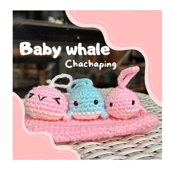 Jual Baby whale by chachaping [Boneka rajut mini paus] | Shopee Indonesia