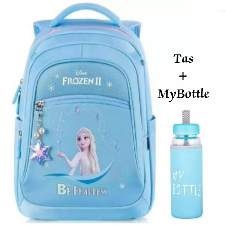 Jual [ COD ] Tas elsa frozen -Tas ransel sekolah anak perempuan tk dan sd kelas 123456 anti air ...