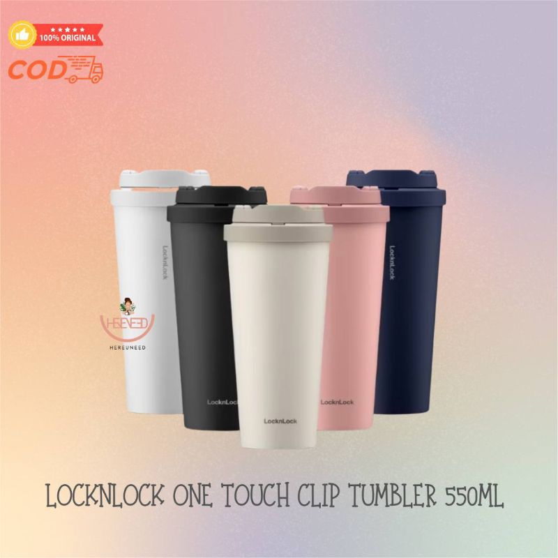 Jual [READY ORIGINAL NEW SALE] LocknLock One Touch Clip Tumbler 550ML ...