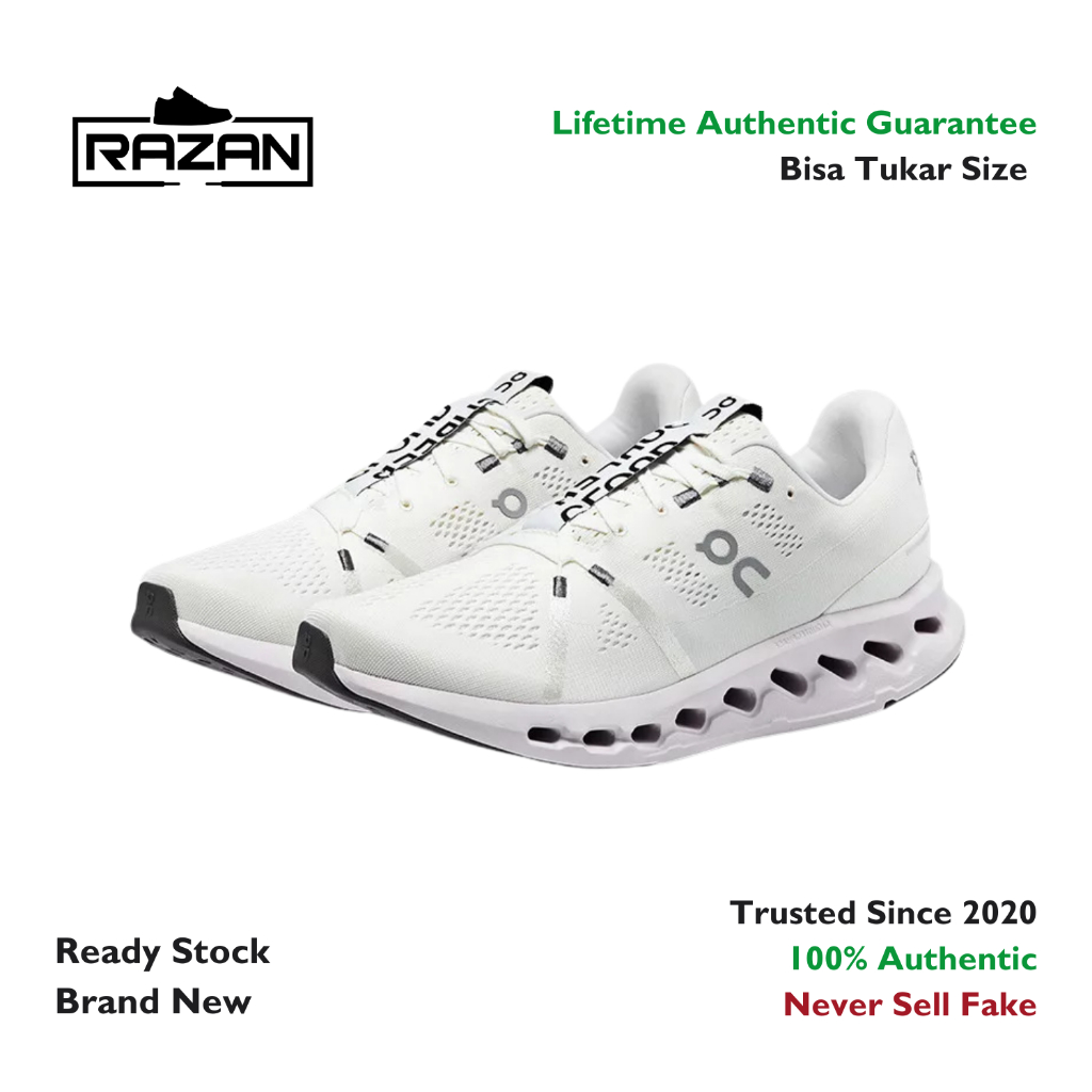 Jual ON Cloudsurfer White Frost 100% Authentic Original | Shopee Indonesia