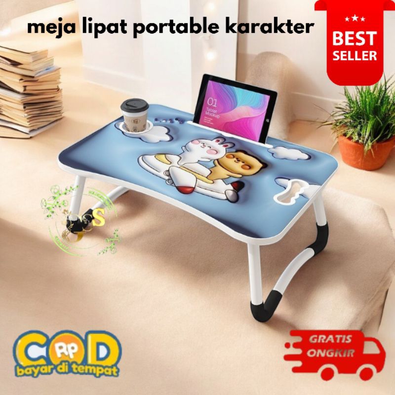 Jual [GS] meja laptop lipat portable karakter | Shopee Indonesia