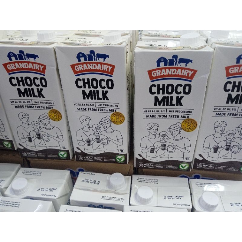 Jual UHT GRANDAIRY CHOCO MILK 1Liter | Shopee Indonesia