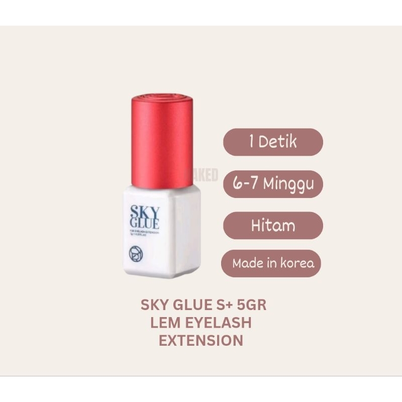 Jual Sky Glue 5gr Lem Eyelash Extension Tutup Merah Made in Korea ...