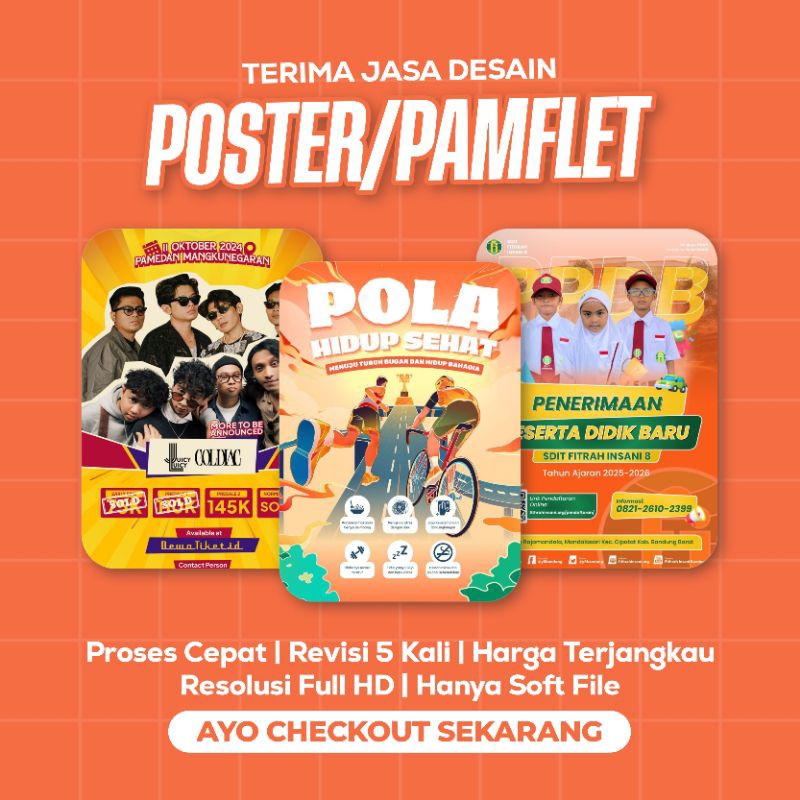 Jual Terima Jasa Desain Poster/Pamflet | Proses Cepat, Revisi 5 Kali ... Jual Terima Jasa Desain Poster/Pamflet | Proses Cepat, Revisi 5 Kali ...