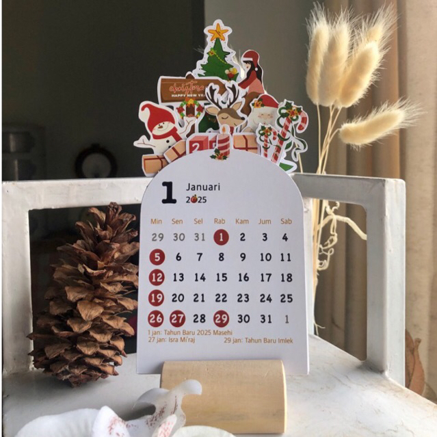 Jual KALENDER NATAL 2025 by tetesanwarna - Aesthetic calendar hampers ...