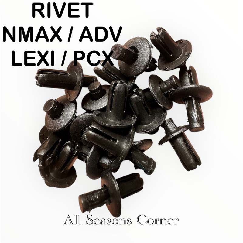 Jual [ PAKET 20 - 50 PC ] BAUT KLIP KANCING RIVET BODY ADV / NMAX / PCX ...