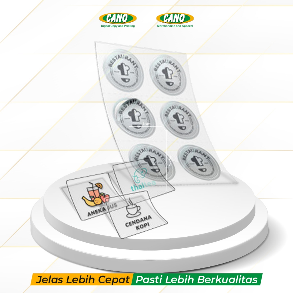 Jual Sticker Transparan / Label Transparan Anti Air A3 | Shopee Indonesia