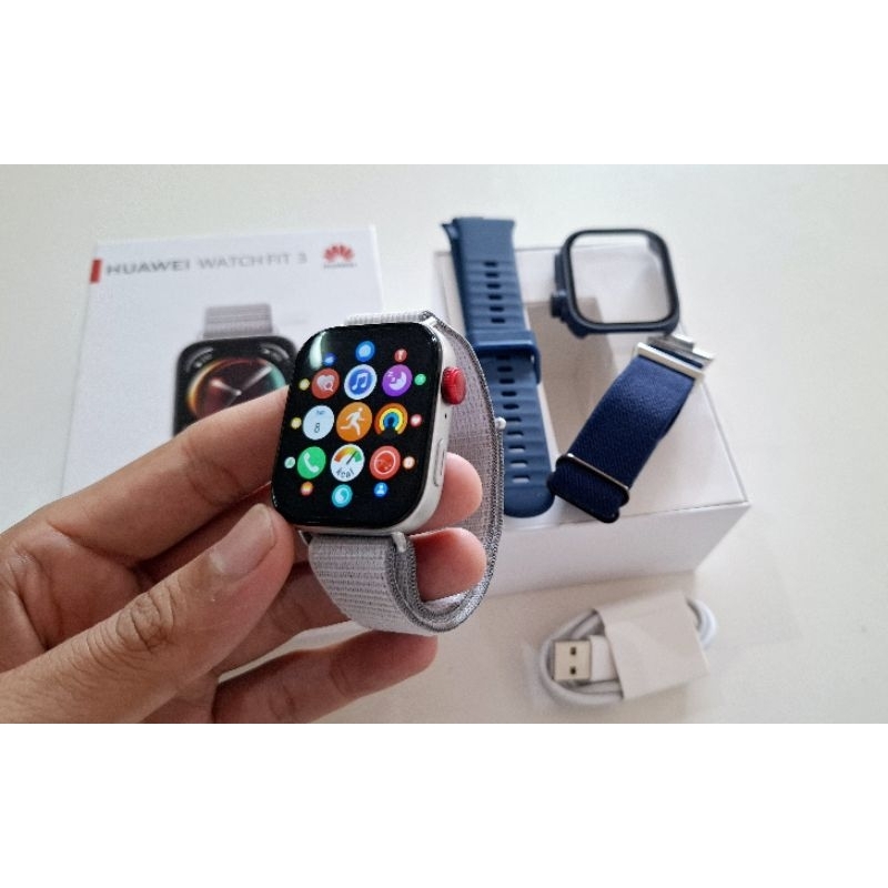Jual Huawei Watch Fit 3 NFC Like New banyak Bonus Smartwatch | Shopee ...