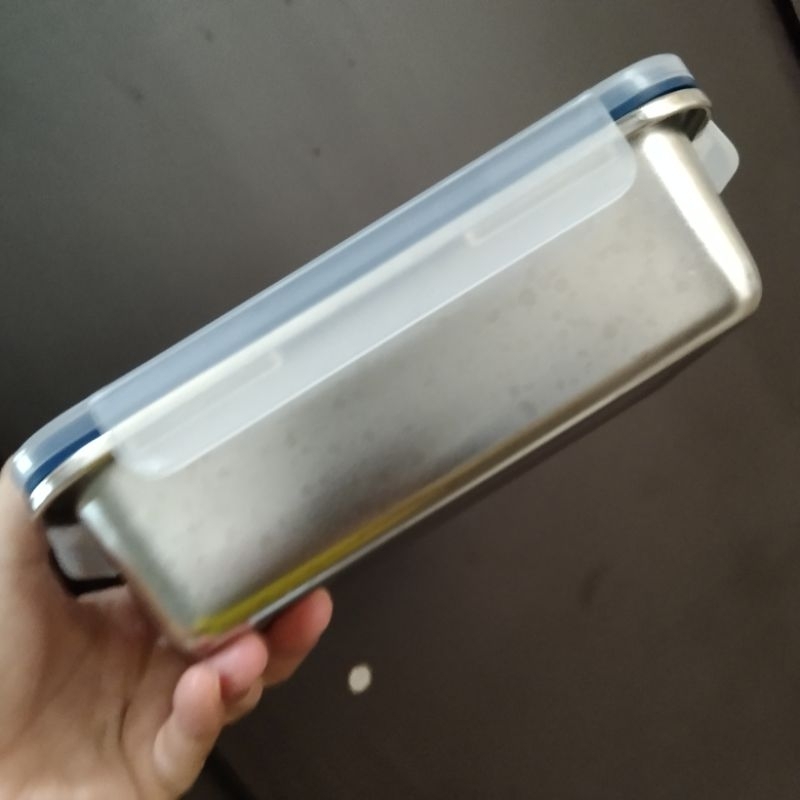 Jual Ikea food container kotak makan stainless dengan tutup plastik ...