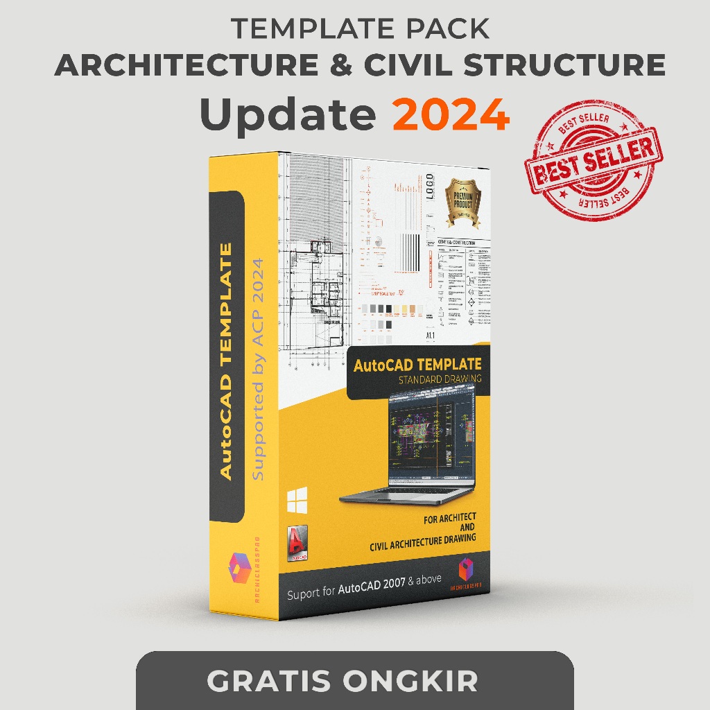 Jual Template AutoCAD Library premium untuk Gambar Arsitektur dan Sipil ...