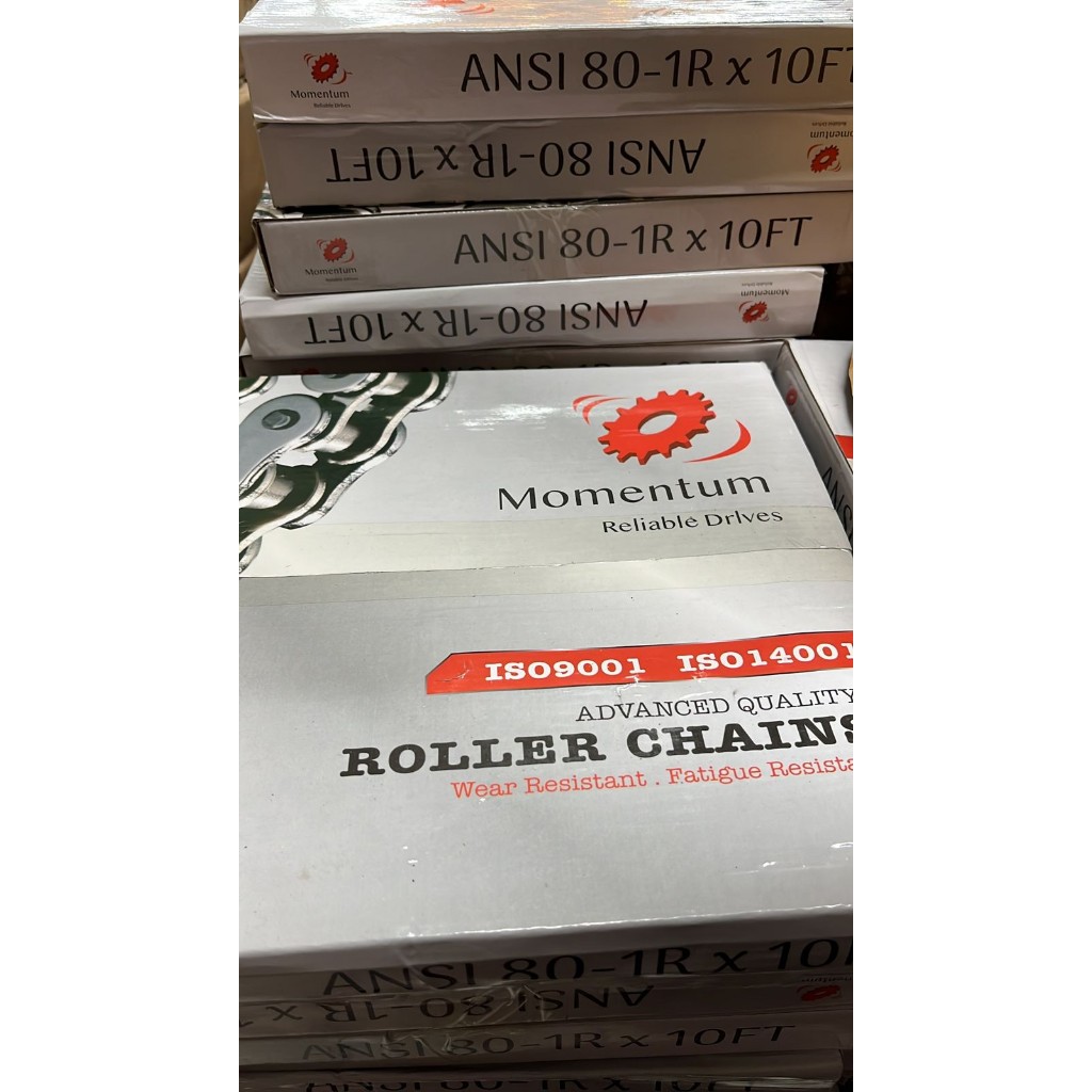 Jual RANTAI MESIN RS 80-1 / ROLLER CHAIN RS 80-1R(SINGLE) MOMENTUM ...