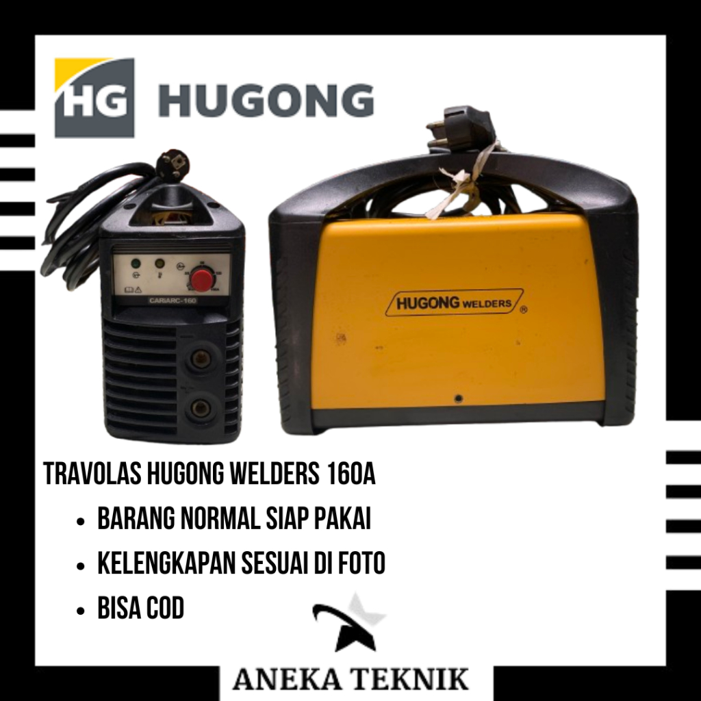Jual MESIN LAS LISTRIK HUGONG WELDERS 160A / TRAVO LAS HUGONG /INVERTER WELDING | Shopee Indonesia