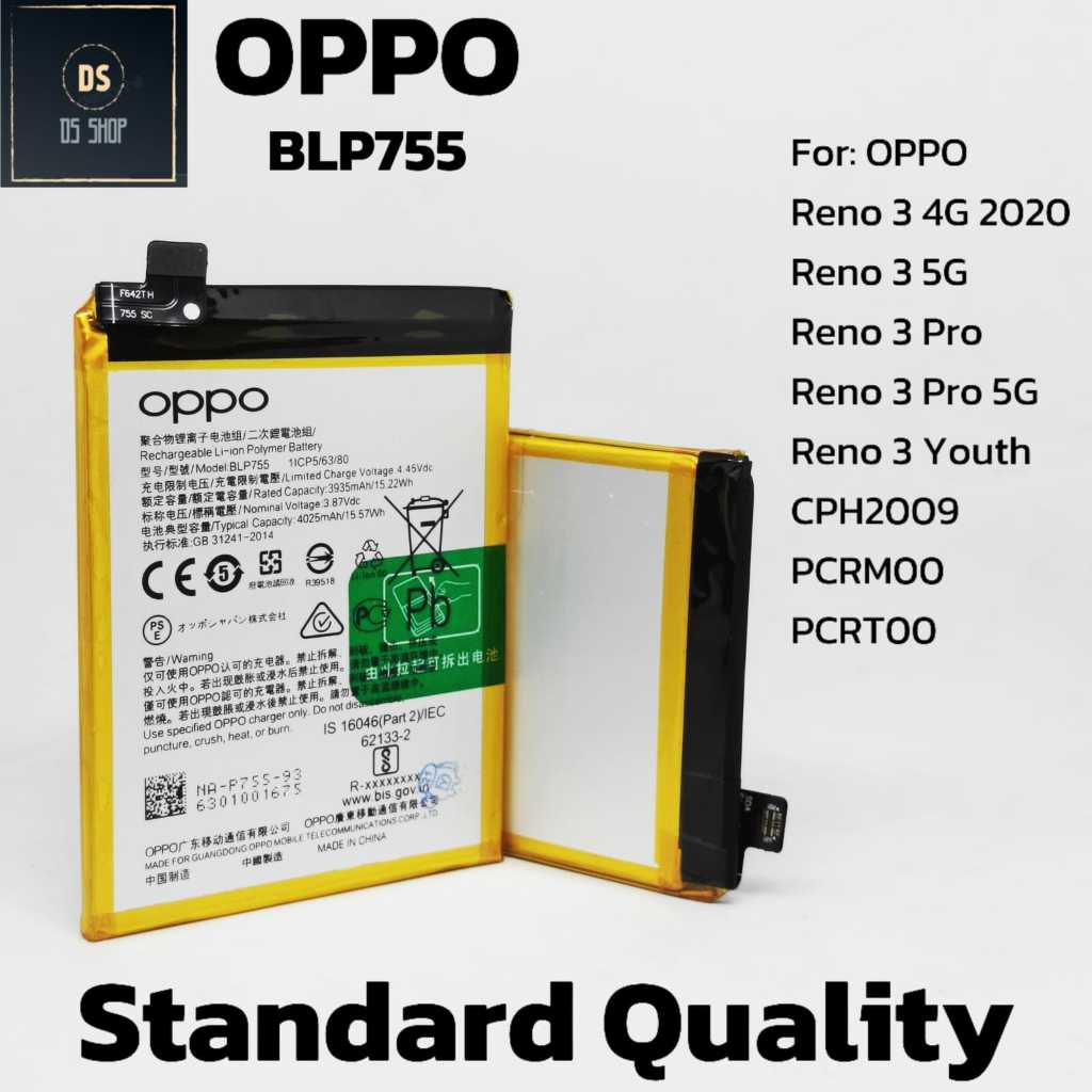 Jual Baterai HP Oppo Reno 3 Pro - Reno3 Pro 5G BLP755 BLP 755 Ori 100 Batrai Original Batre OEM ...