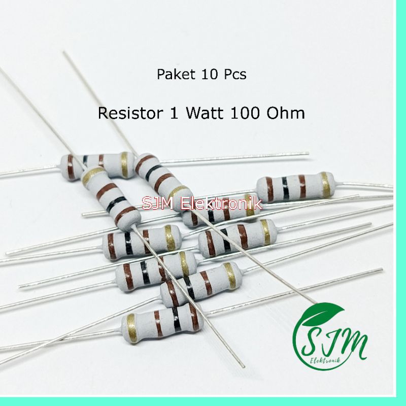 Jual RESISTOR 1 WATT 100 OHM 1W 100OHM 10 buah | Shopee Indonesia