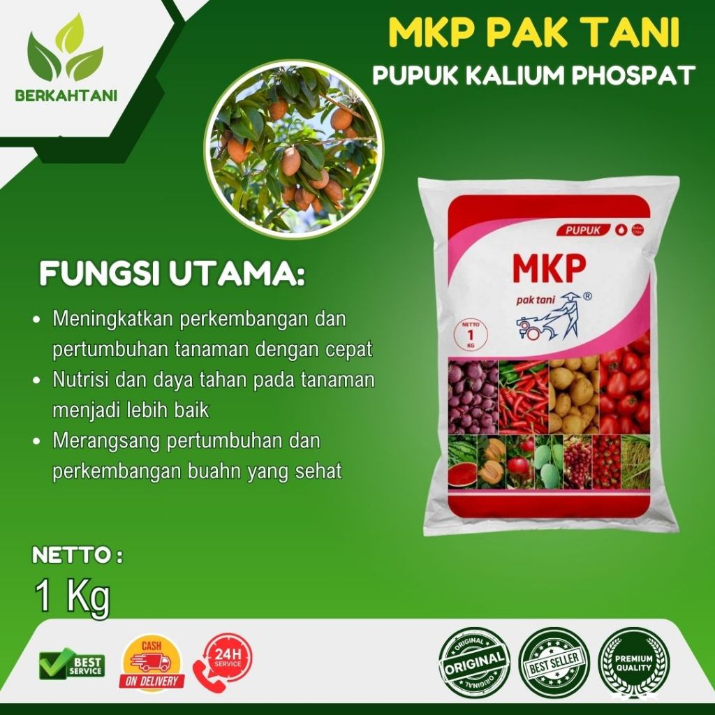 Jual MKP 1 Kg Cap Pak Tani Kalium Phospat Pembungaan dan Pembuahan ...