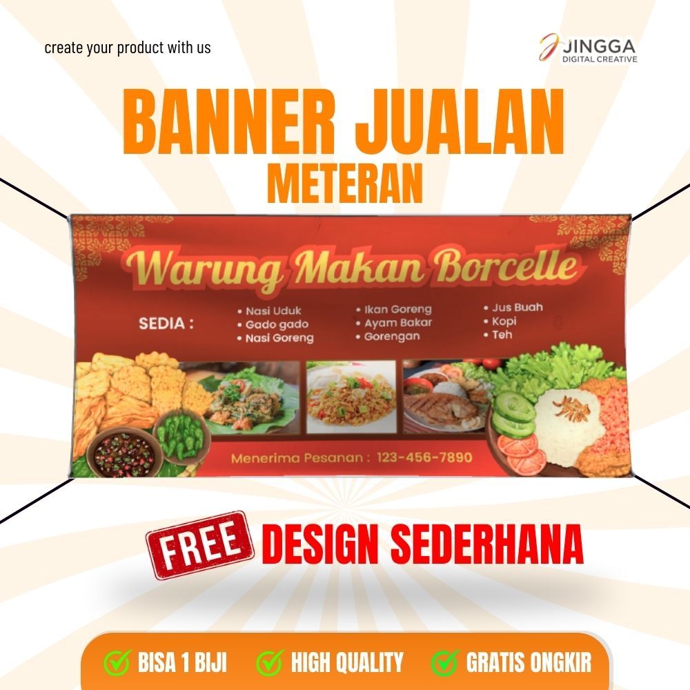 Jual [PER METER] Banner Meteran | Banner Custom Meteran | Banner Warung ...