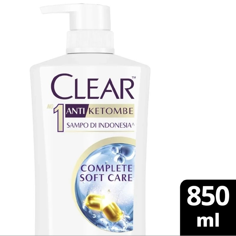 Jual Shampoo CLEAR Complete Soft Care 850ml | Shopee Indonesia