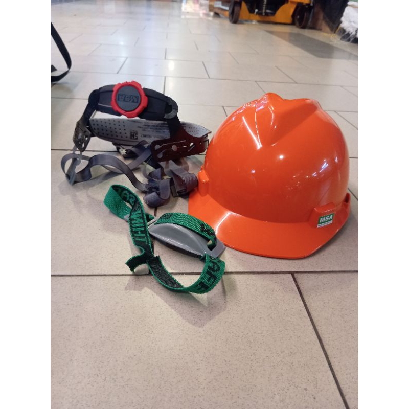 Jual Helm safety msa/helm proyek/helm MSA fastrack tali dagu 1set ...