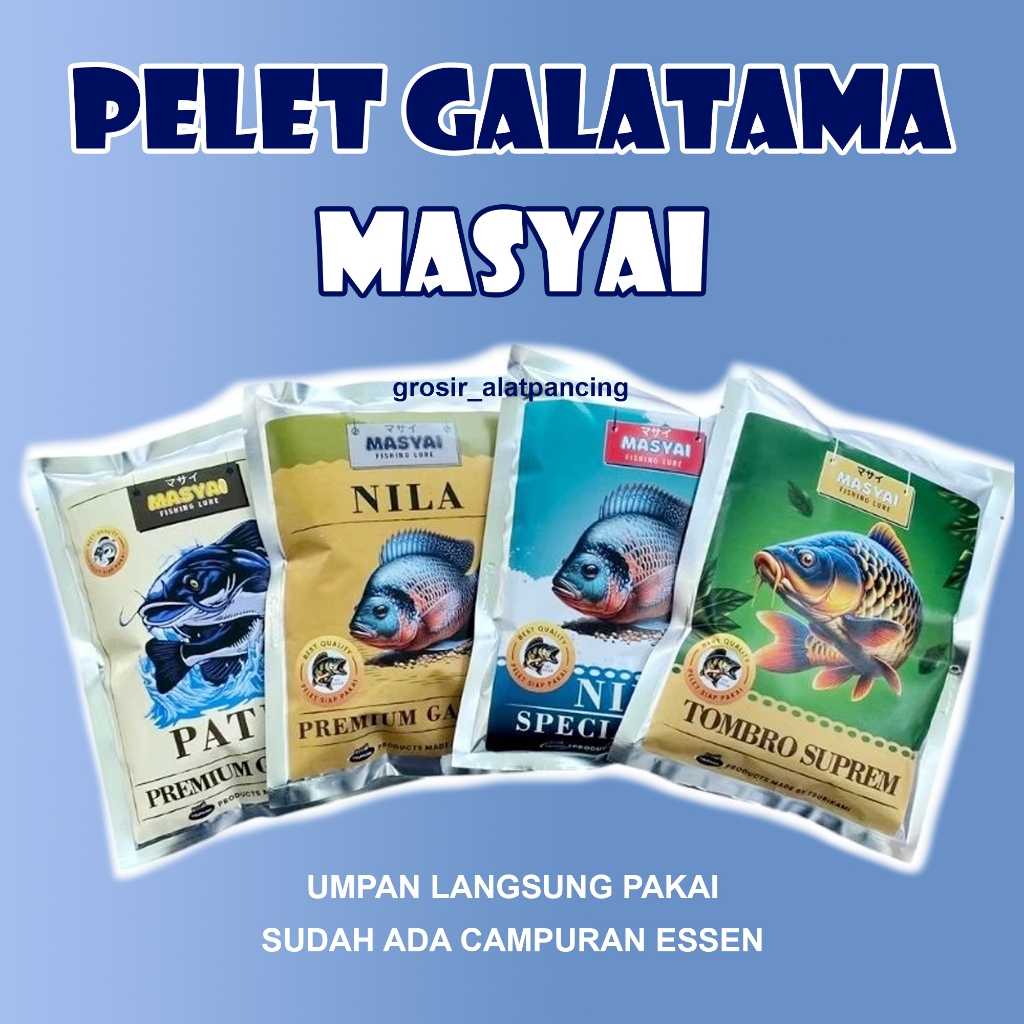 Jual Pelet Masyai Galatama Spesial Mancing Galatama Nila Patin Tombro ...