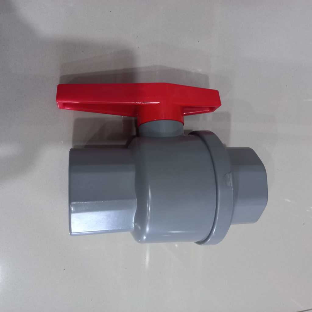 Jual Ball Valve / Stop Kran PVC 1,5" Pipa Kolam Renang Model Polos ...