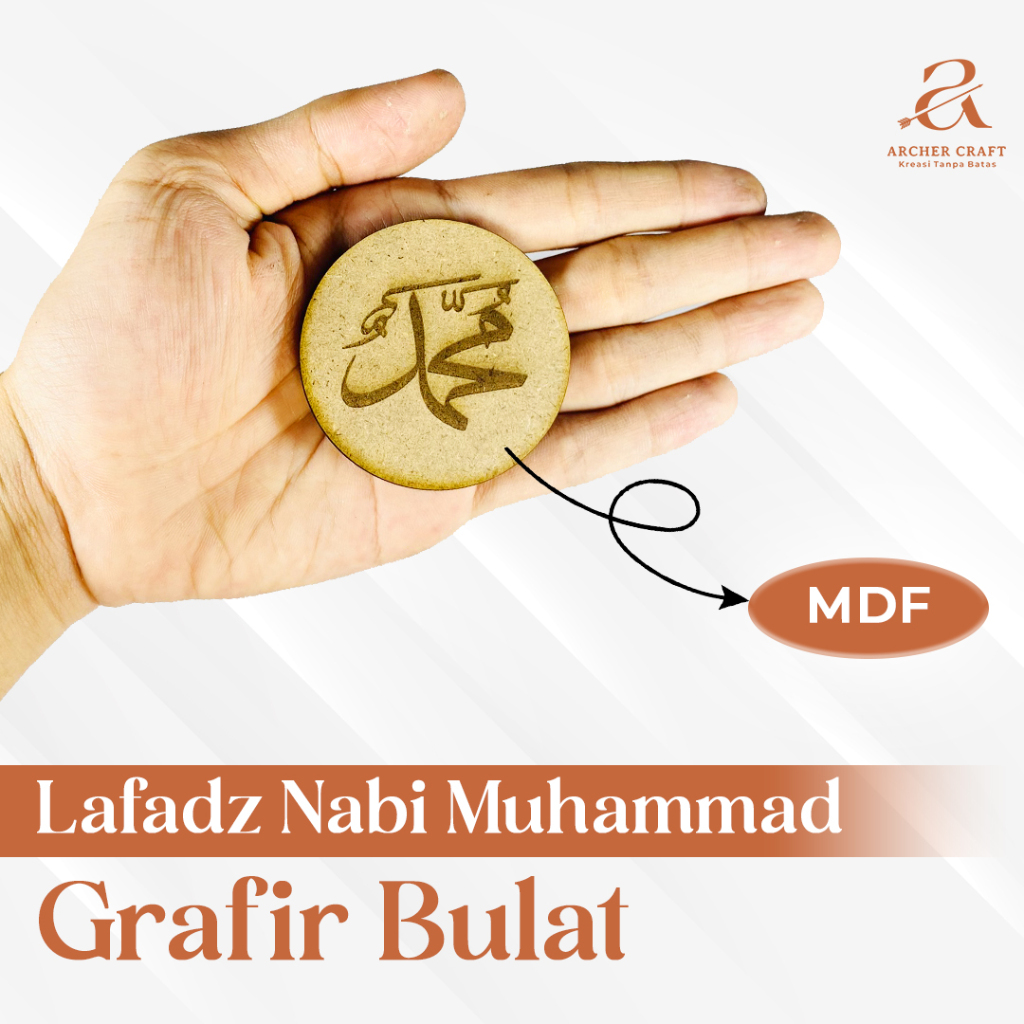 Jual TULISAN LAFADZ NABI MUHAMMAD GRAFIR BULAT/ AKSESEORIS DEKORASI ...