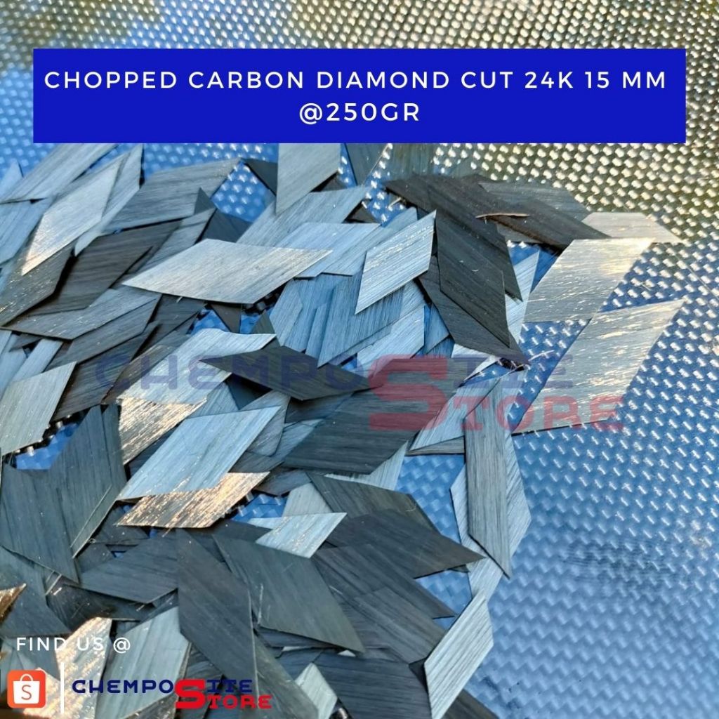 Jual chopped carbon forged/ carbon chopped 24K diamond cut/ karbon ...