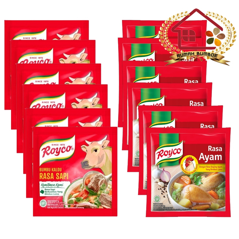 Jual (12 sachet x 1 renteng) ROYCO Bumbu Penyedap Rasa Instant Dengan ...