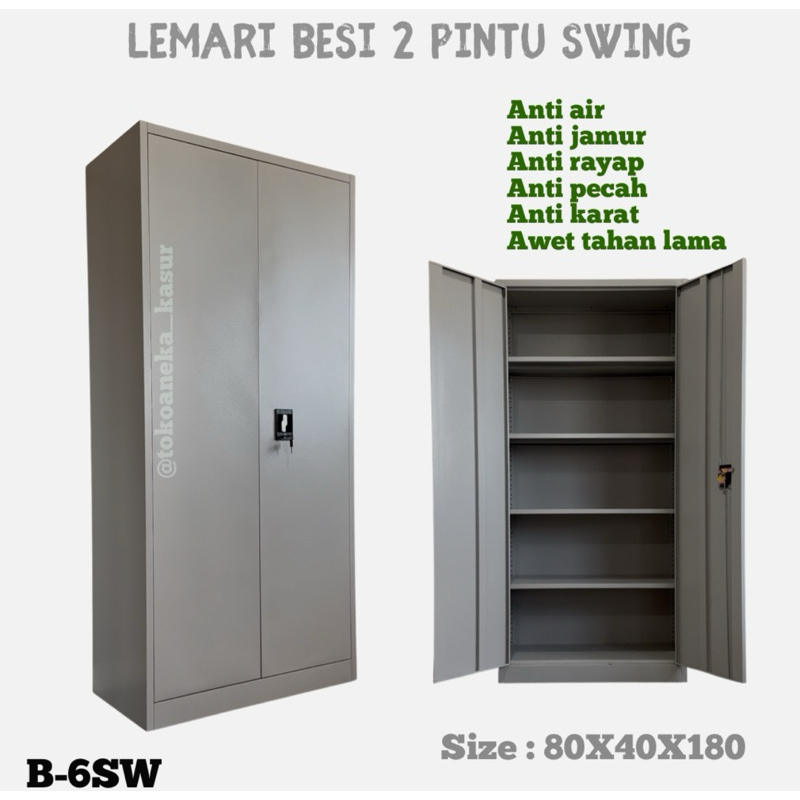 Jual Lemari Flat Besi 2 Pintu /filiing cabinet besi 2 pintu Swing ...