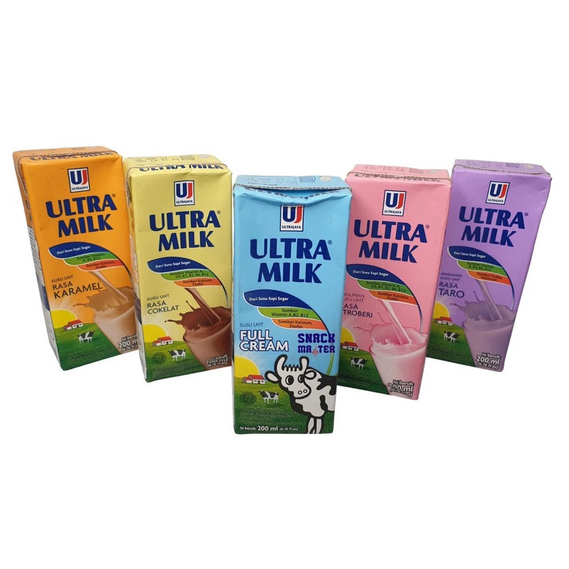 Jual Ultra Milk UHT 200ml 12pc (1/2 karton) | Shopee Indonesia