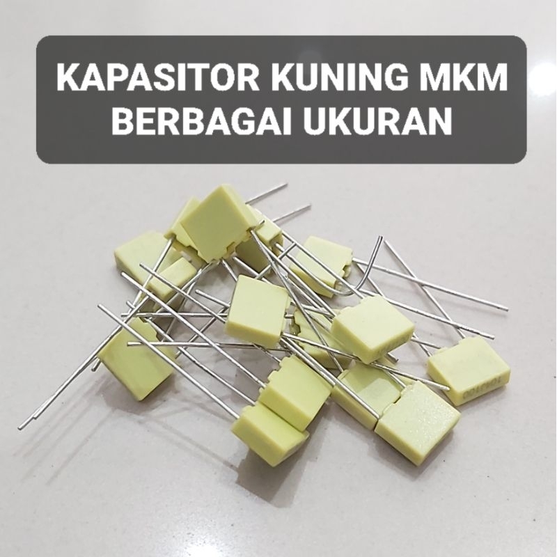 Jual Kapasitor MKM KUNING 100V Berbagai Ukuran Milar | Shopee Indonesia