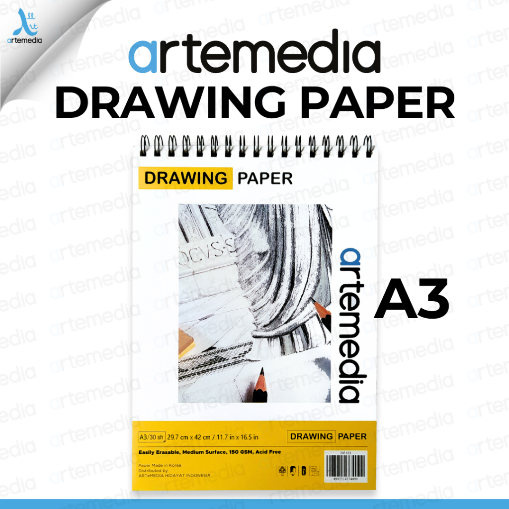 Jual Sketchbook Artemedia A3 Drawing Paper Book 150 Gsm Buku Gambar ...