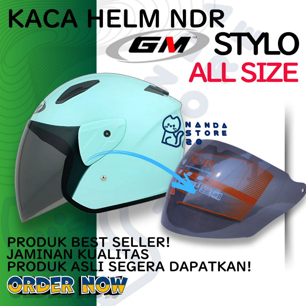 Jual Kaca Helm | Visor | GM STYLO by NDR | Shopee Indonesia