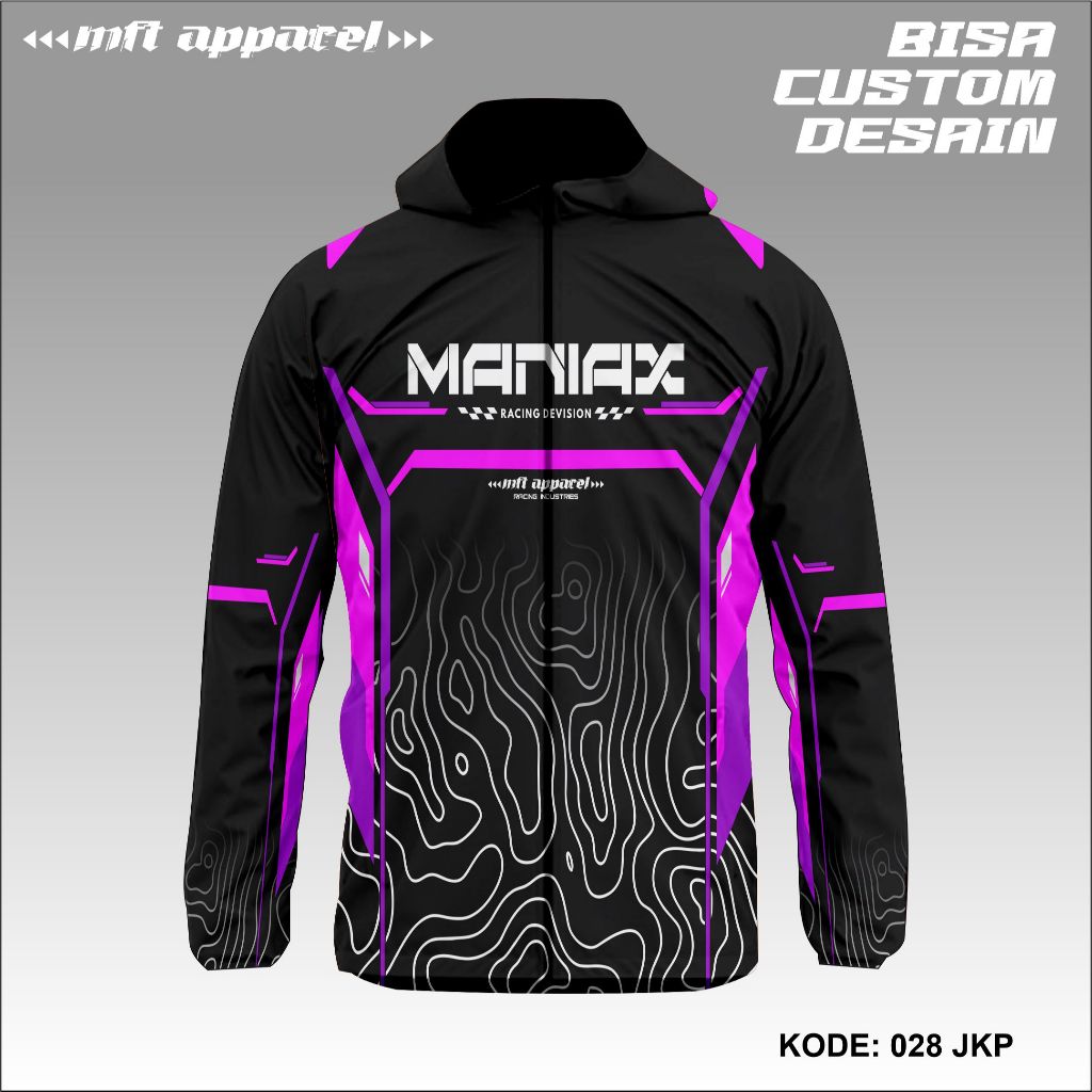 Jual JP1 Jaket Racing Parasut Jaket Bisa Reques Desain Edit Nama ...