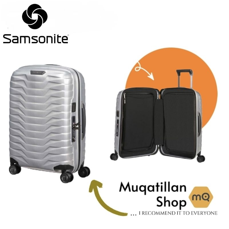 Jual Koper Samsonite Proxis Extra Ringan size Kabin 55/20 inch - Silver ...