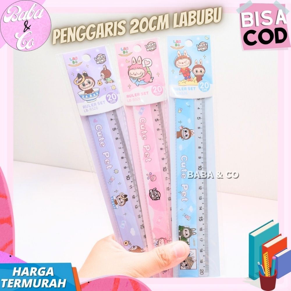 Jual PENGGARIS LABUBU 20cm PENGGARIS LUCU UNIK MURAH GARISAN LABUBU ...