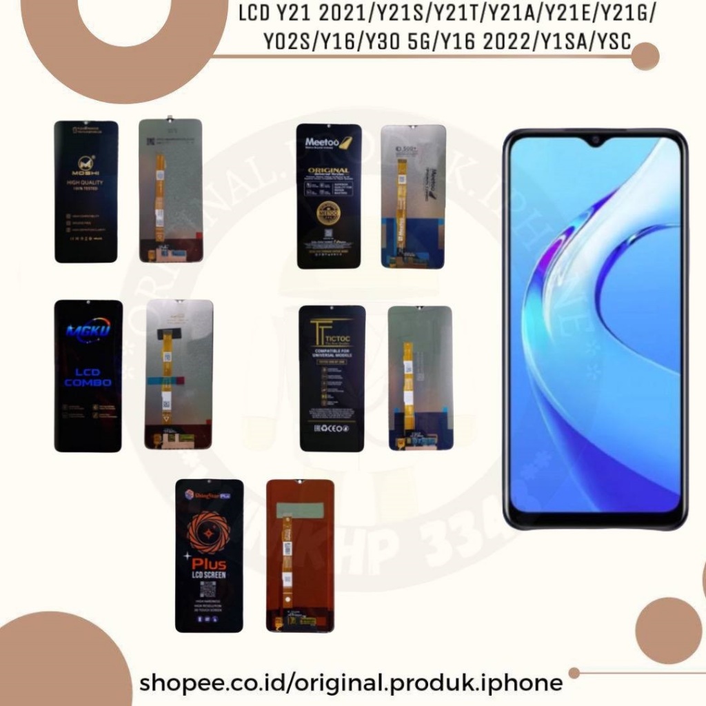 Jual LCD TOUCHSCREEN VIVO Y21 2021/Y21S/Y21T/Y21A/Y21E/Y21G/Y02S/Y16 ...