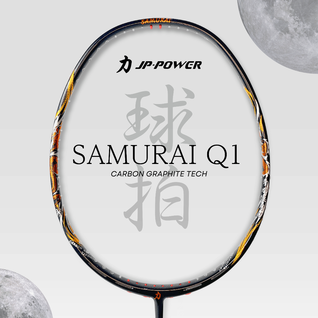 Jual JP POWER Raket Badminton Samurai Q1 Original 4U 32 Lbs Super Head ...